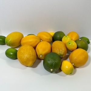 Pottery Barn | Accents | Lemons Limes Decorative Faux Fruit Realistic ...